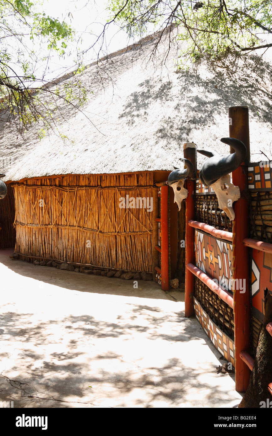 Typical South African village house, Lesedi Village, South Africa ...
