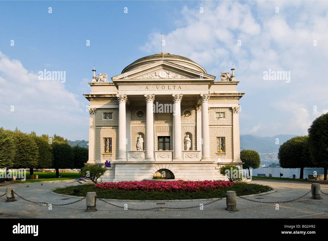 Volta temple, Como, Italy Stock Photo - Alamy
