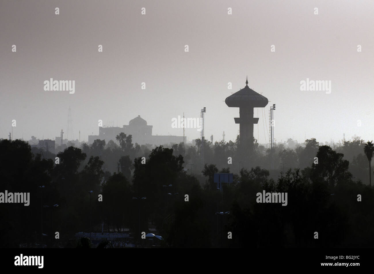 Baghdad skyline as seen from Al Rasheed hotel Stock Photo - Alamy
