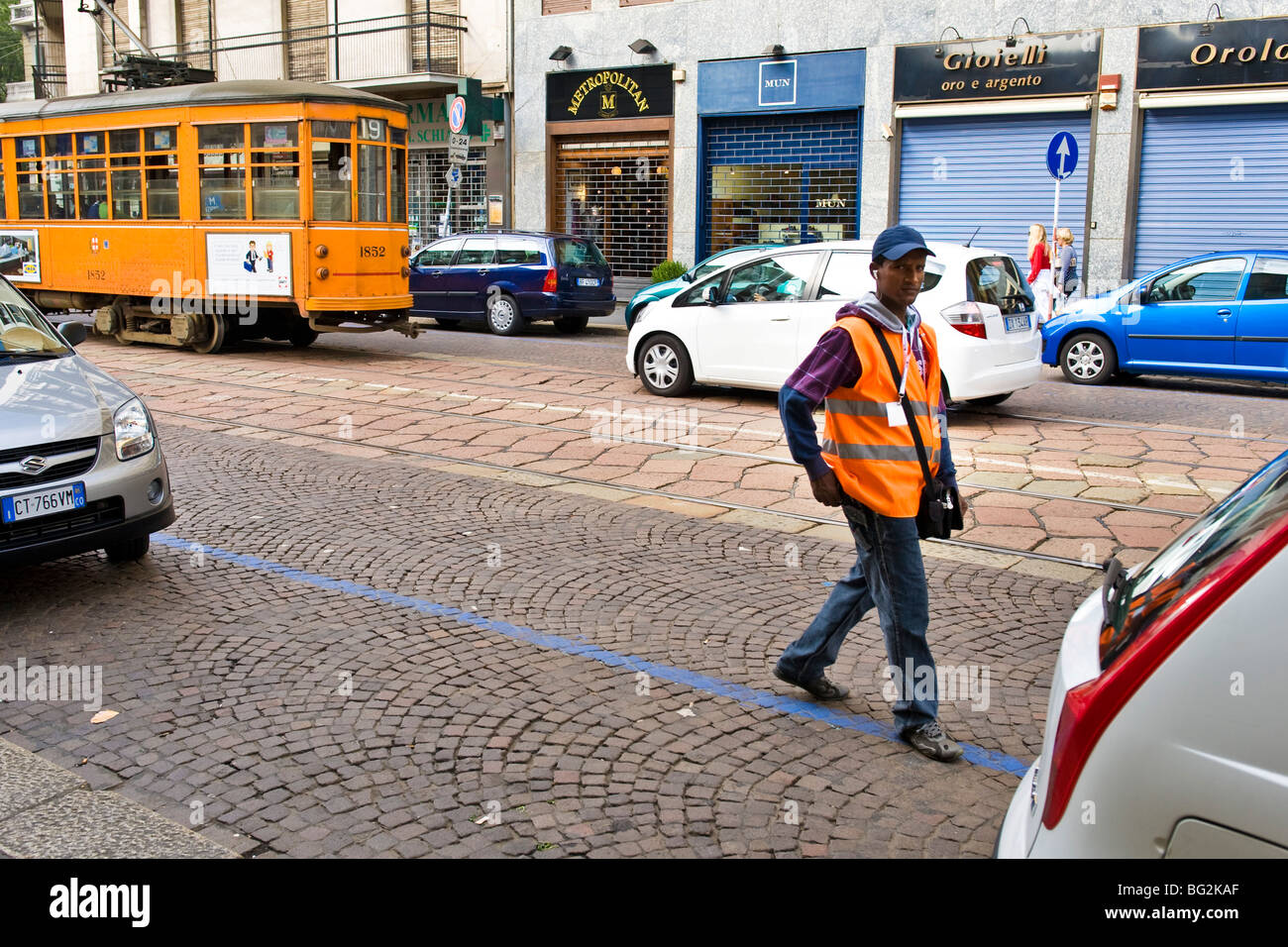 Daily life, Milan, Italy Stock Photo - Alamy