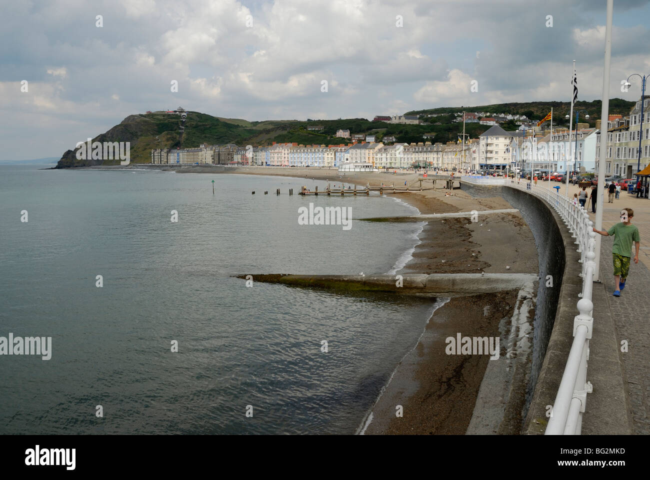 The Promenade and North Beach, Aberystwyth, Wales Stock Photo - Alamy