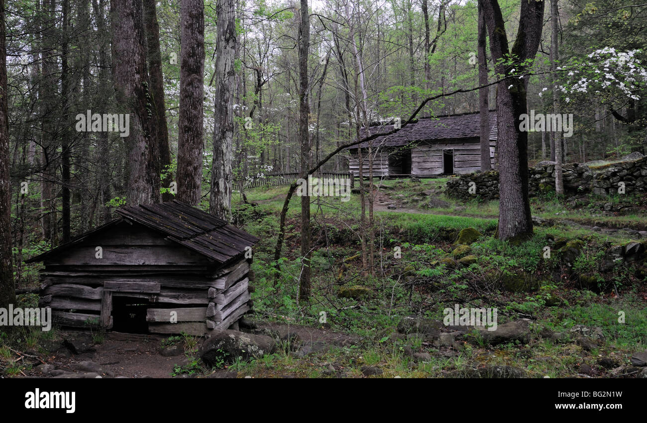 Jim Bales Place on the Roaring Fork Motor Nature Trail spring white ...
