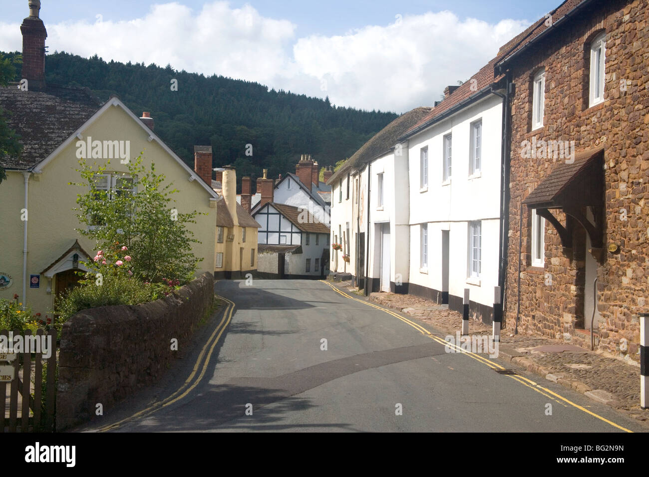 dunster exmoor somerset Stock Photo - Alamy