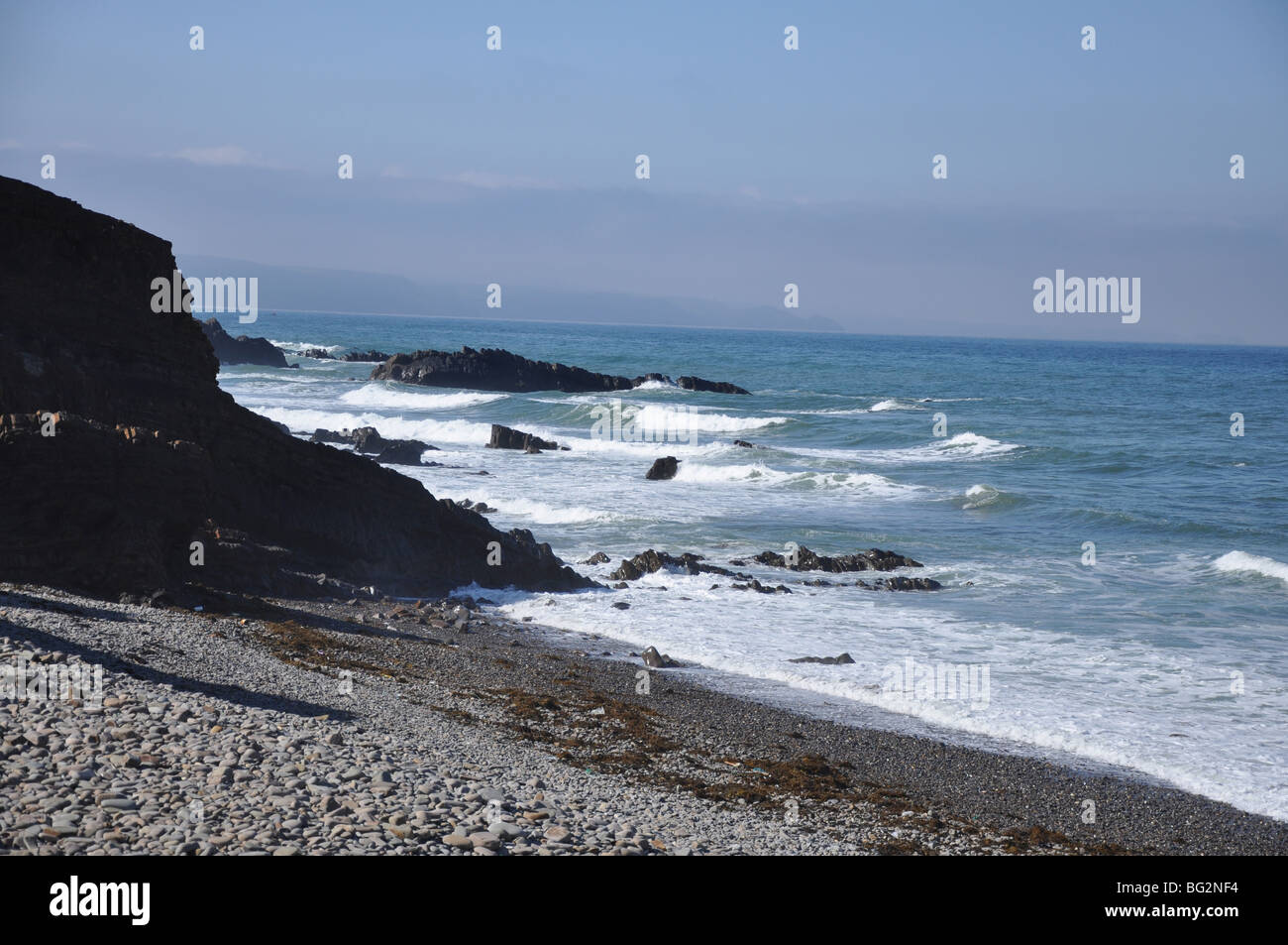 Northcott beach North Cornwall Stock Photo - Alamy