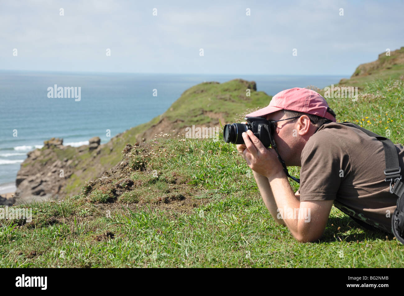 Amateur photographer taking photographs a Northcott beach in North ...