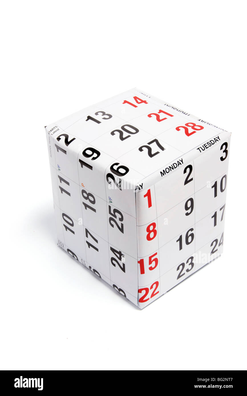Box calendar Cut Out Stock Images & Pictures - Alamy