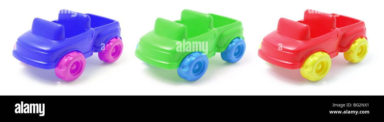 Plastic Toy Cars Stock Photo - Alamy