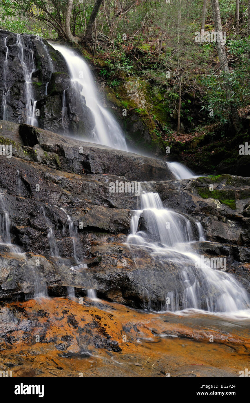 Appalachian Mountains waterfall spring greenery great smoky mountains ...