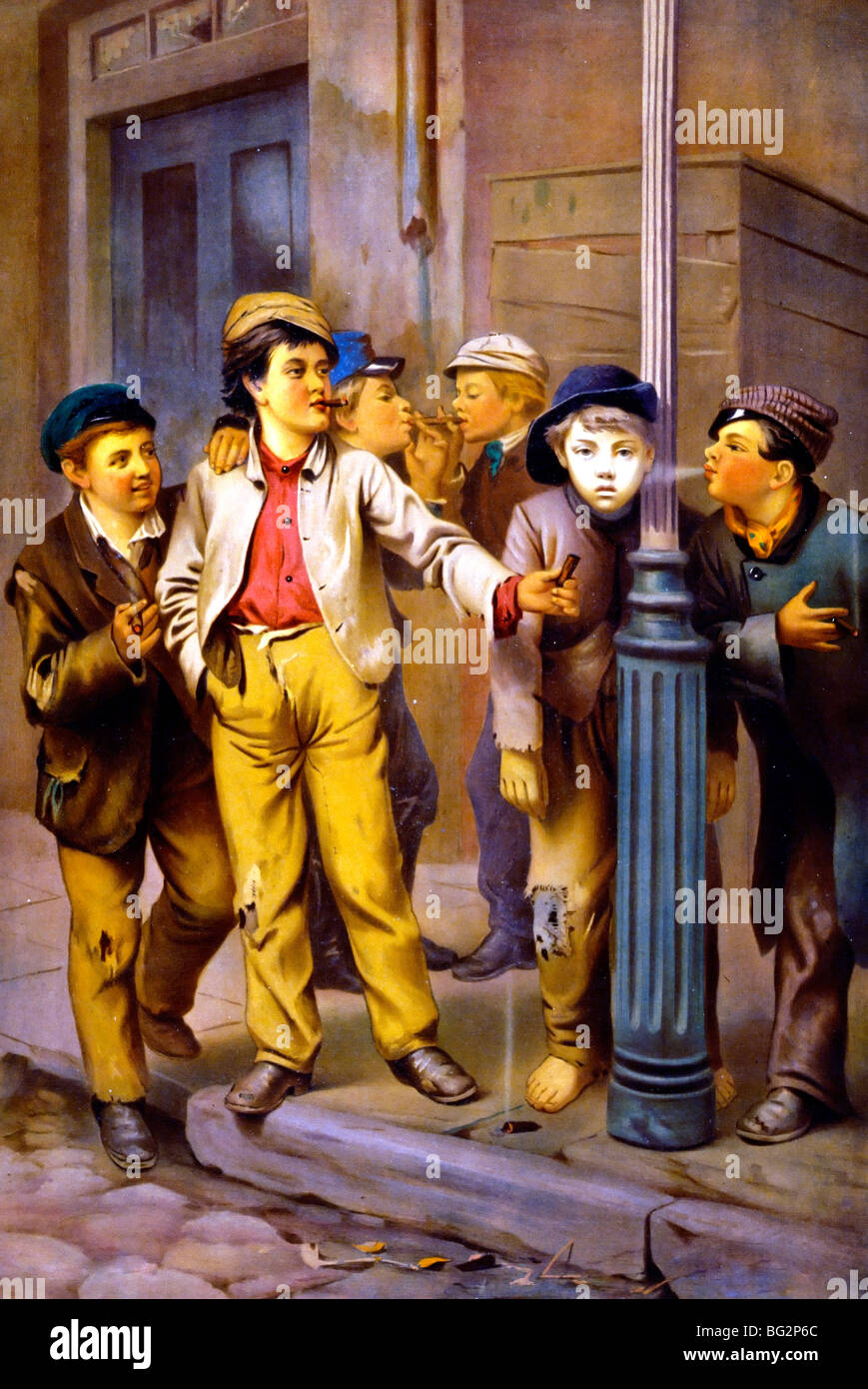 The First Cigar Stock Photo - Alamy