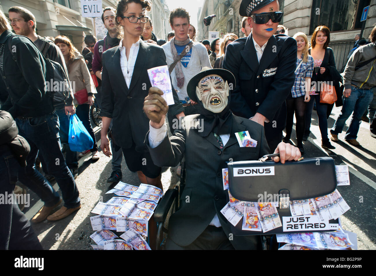 G20 Meltdown 'carnival against capitalism', 4 marches led by 'Horsefolk ...