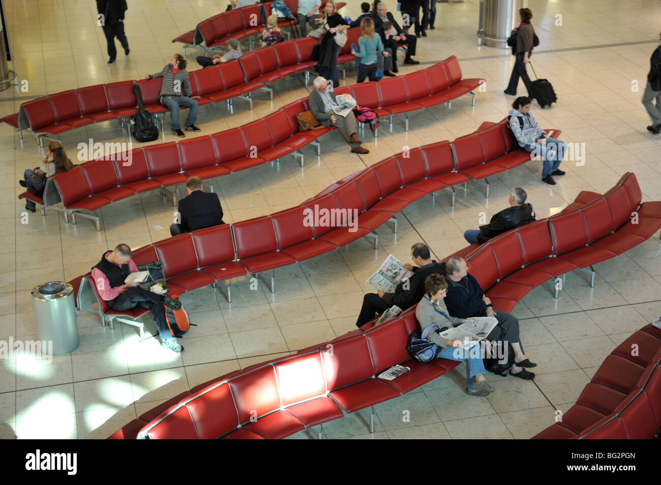 Inside airport departure terminal Gatwick North, London Stock Photo - Alamy