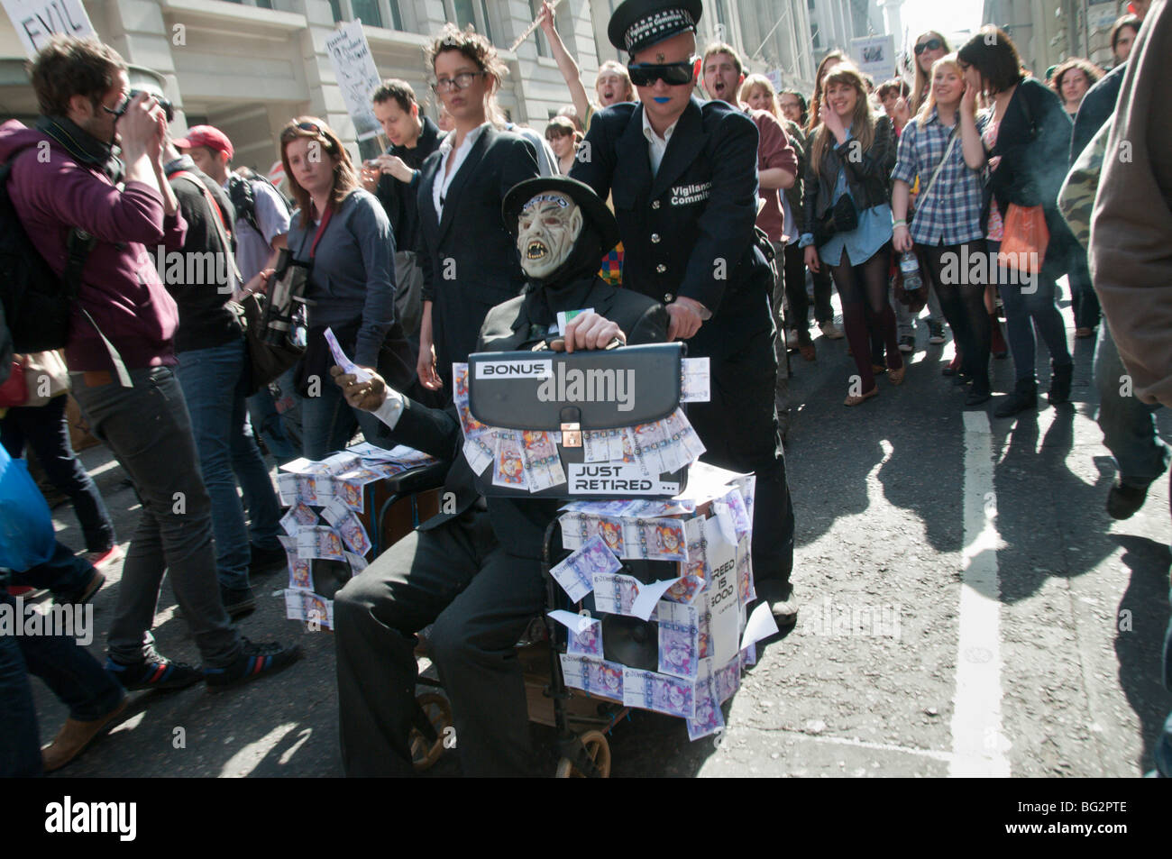 G20 Meltdown 'carnival against capitalism', 4 marches led by 'Horsefolk ...
