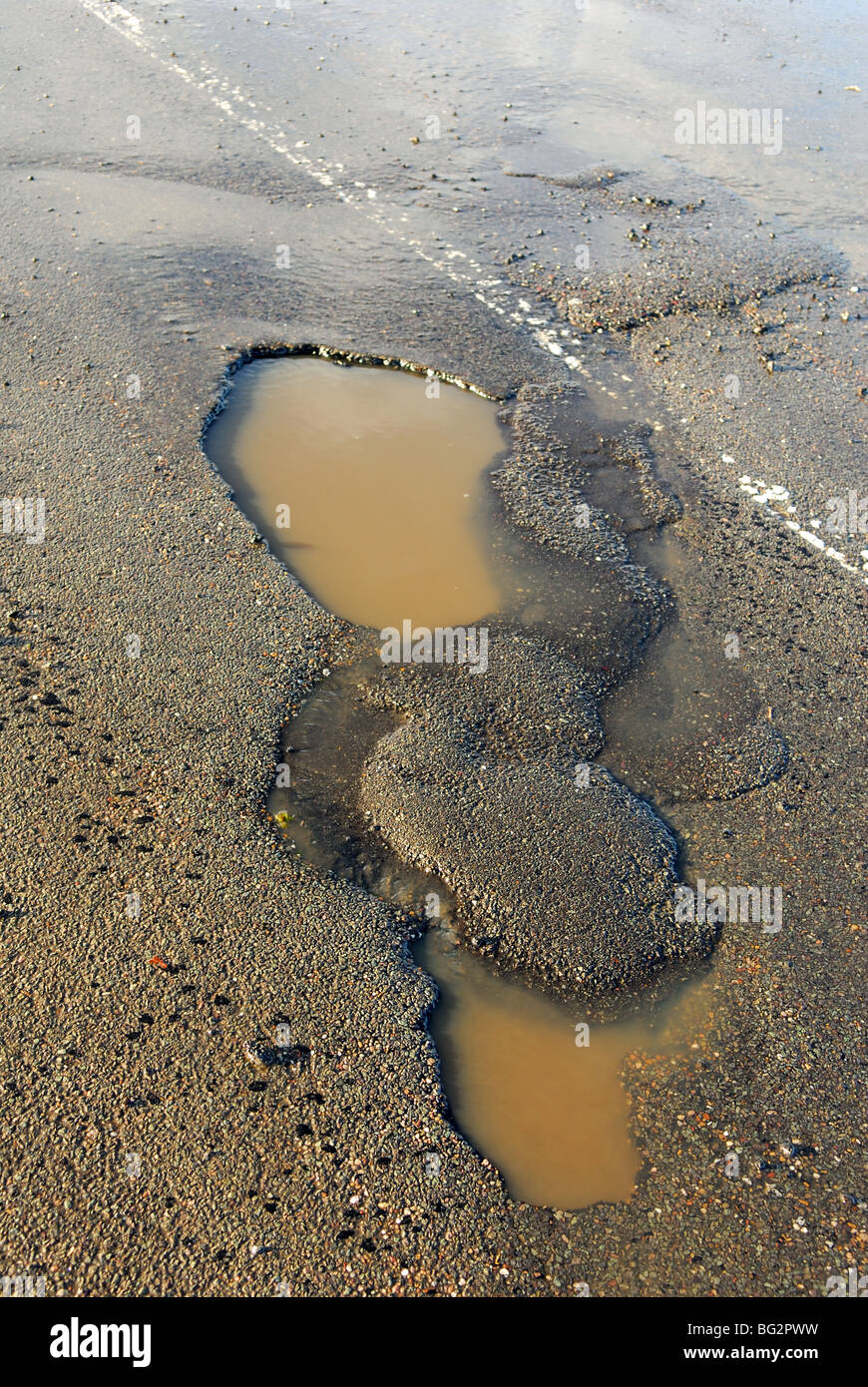 Potholes Road Surface Stock Photo - Alamy
