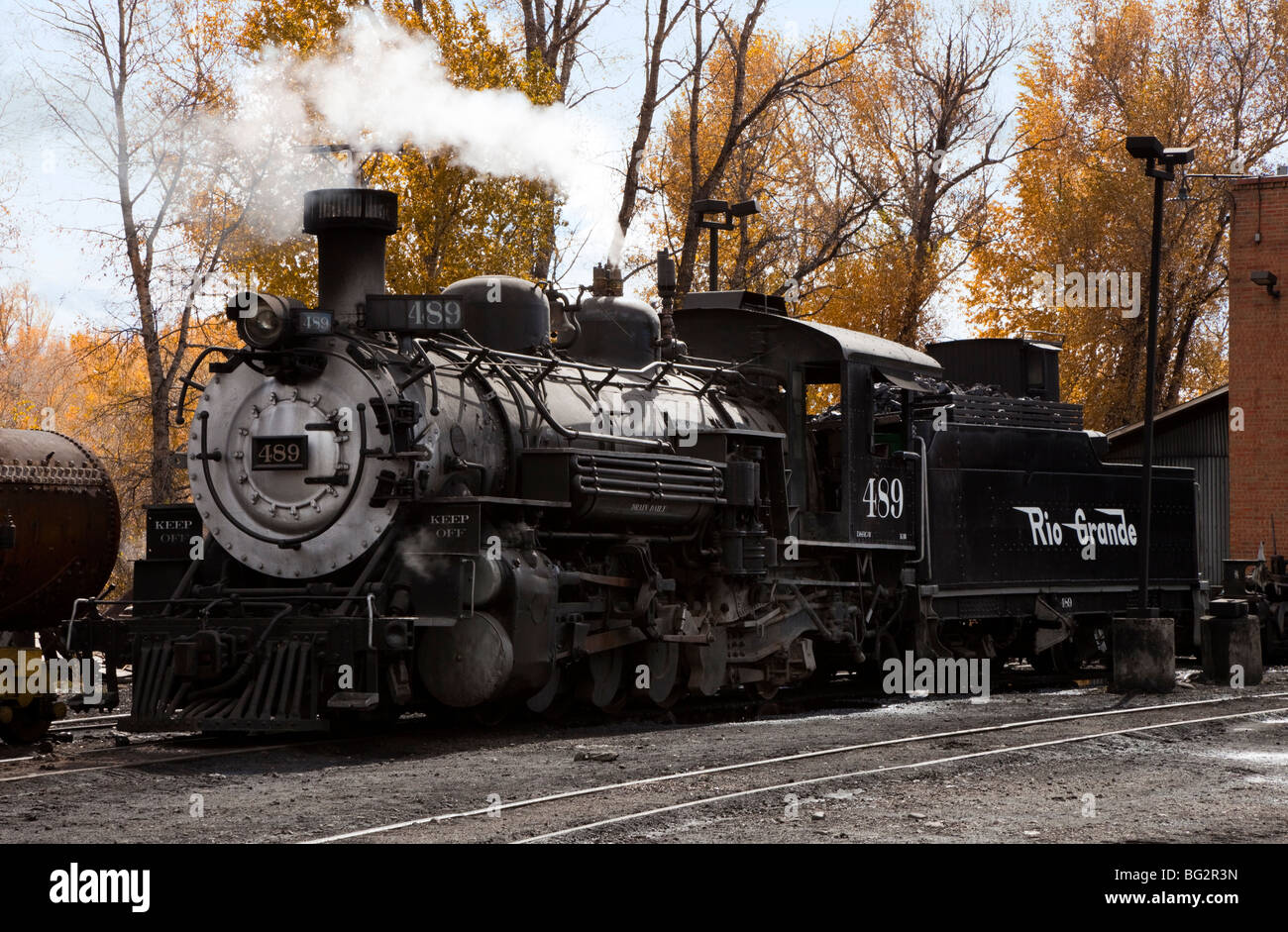 A Railroad Train at Chama Staion in New Mexico Stock Photo - Alamy
