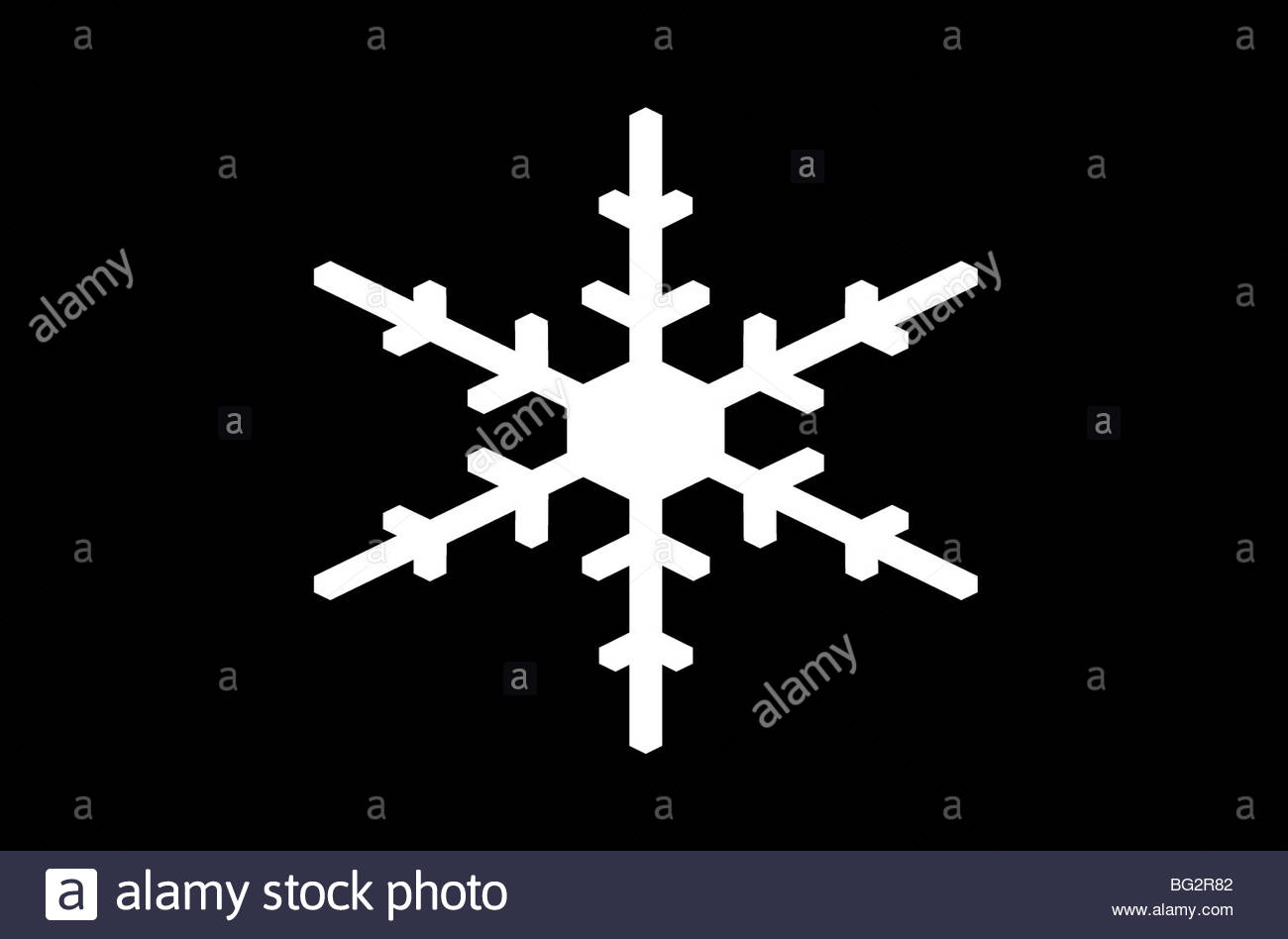 Illustrated snowflake hi-res stock photography and images - Alamy