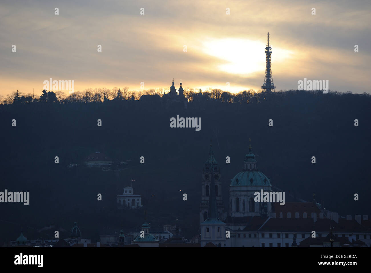 Petrin Tower Petrinska Rozhledna Prague Stock Photo - Alamy