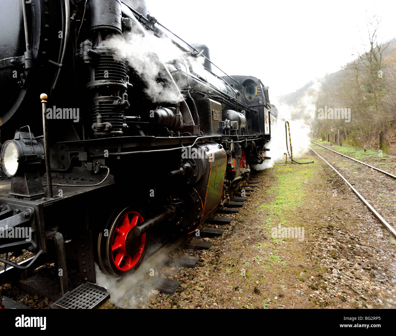 Steam Locomotive coal tank engine railway railroad Stock Photo - Alamy