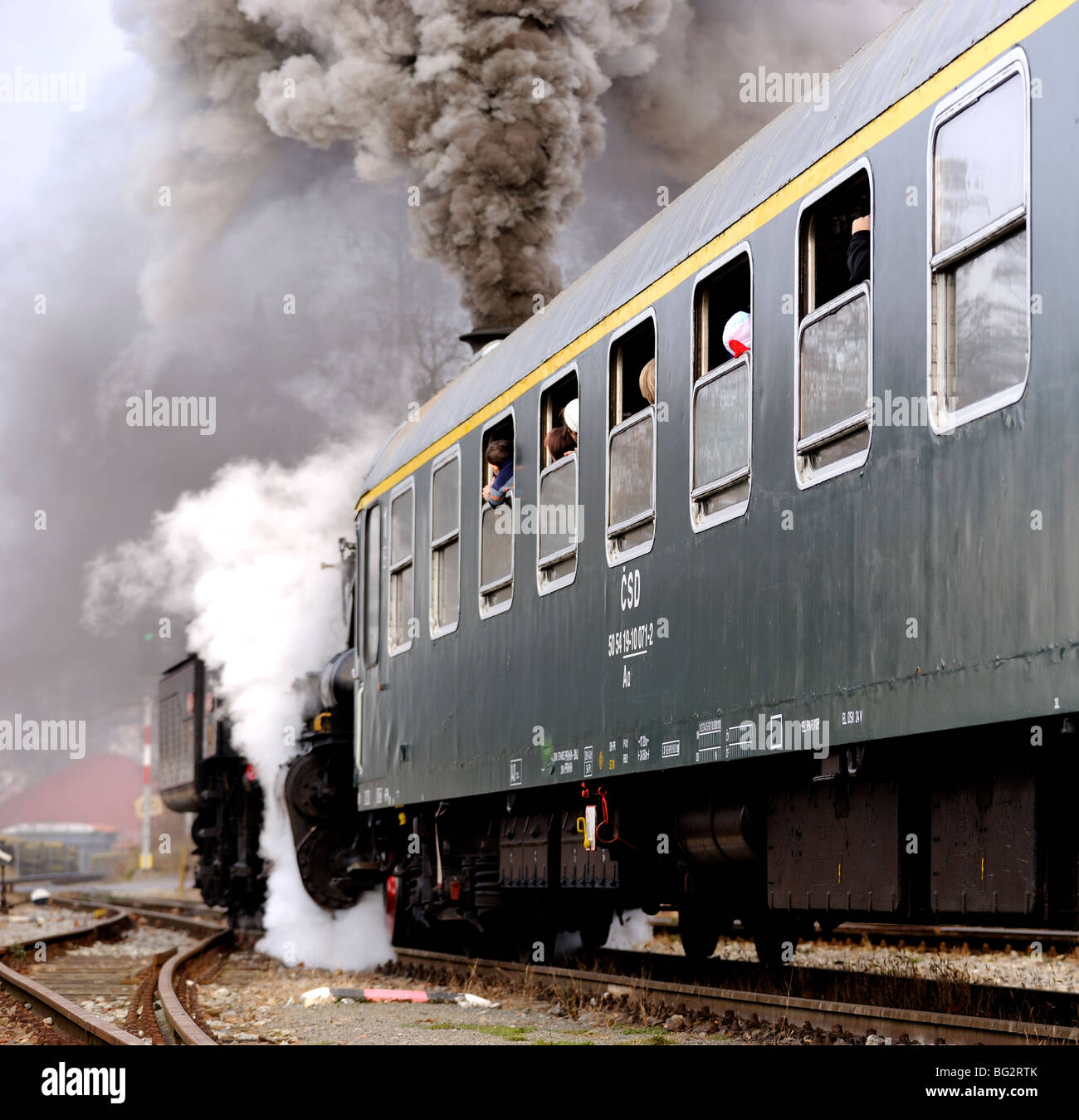 Steam Locomotive coal tank engine railway railroad Stock Photo - Alamy