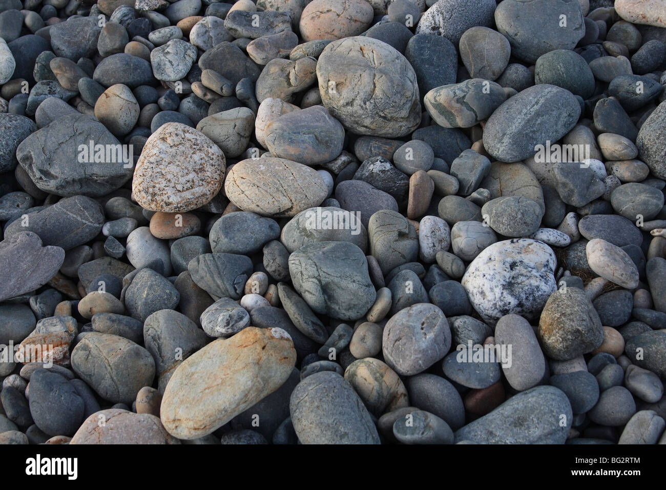 gray beach stones close up Stock Photo - Alamy