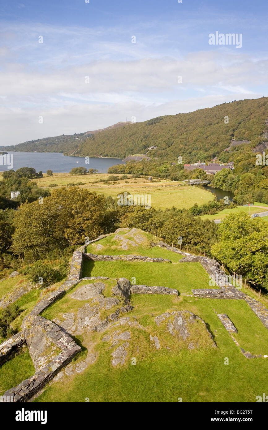 Dolbadarn Castle and Lake Padarn, Llanberis, Wales Stock Photo - Alamy