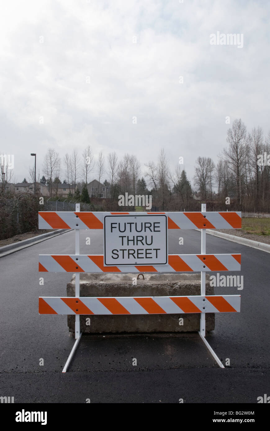 "Future Thru Street" sign Stock Photo - Alamy