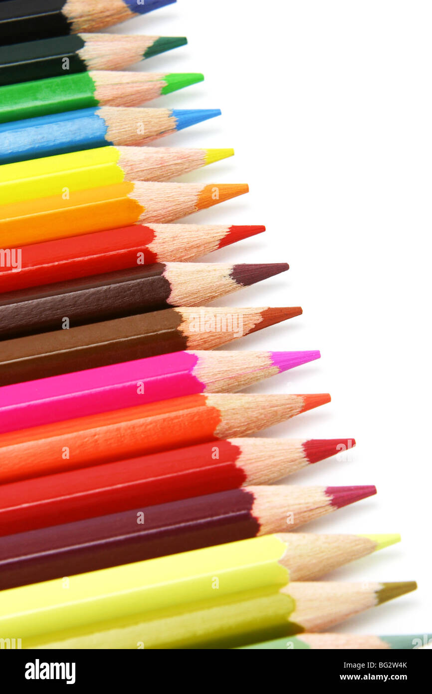 Colouring pencils assortment hi-res stock photography and images - Alamy