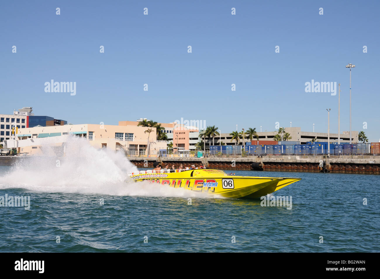 Miami speedboat hi-res stock photography and images - Alamy