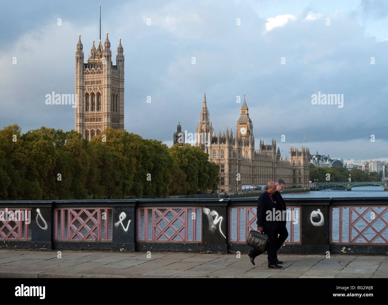 A view of the Victoria Tower in the Palace of Westminster, London ...