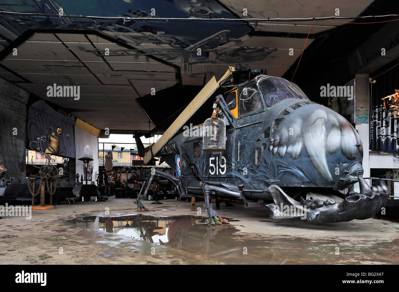 Street art from Mutoid Waste and UK's leading graffiti artists at ...