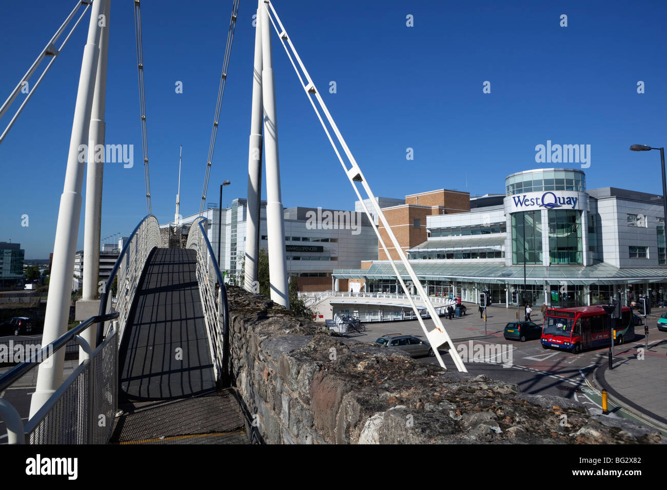 West Quay Shopping Centre and Arundel Bridge, showing part of the ...