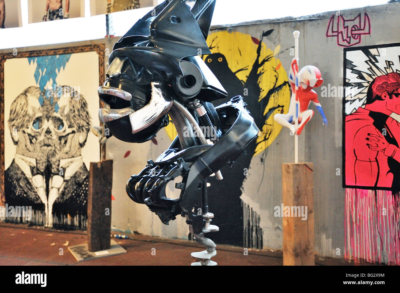 Street art from Mutoid Waste and UK's leading graffiti artists at ...