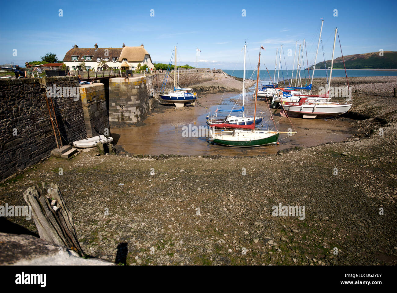 Porlock Weir Somerset Exmoor National Park Sea Lock Harbour Harbor ...