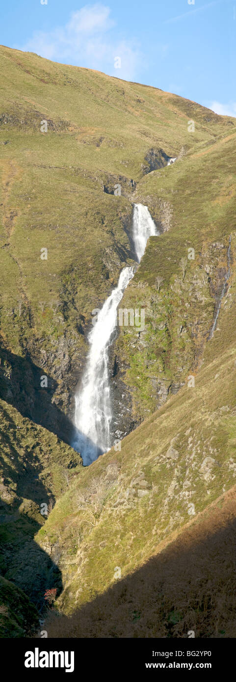 Grey Mares Tail waterfall Stock Photo - Alamy