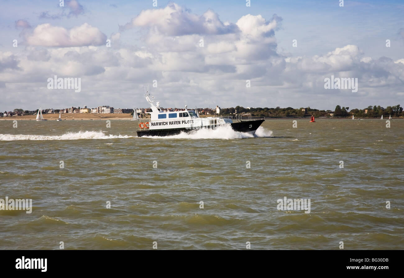 Harwich Pilot Boat Stock Photo - Alamy