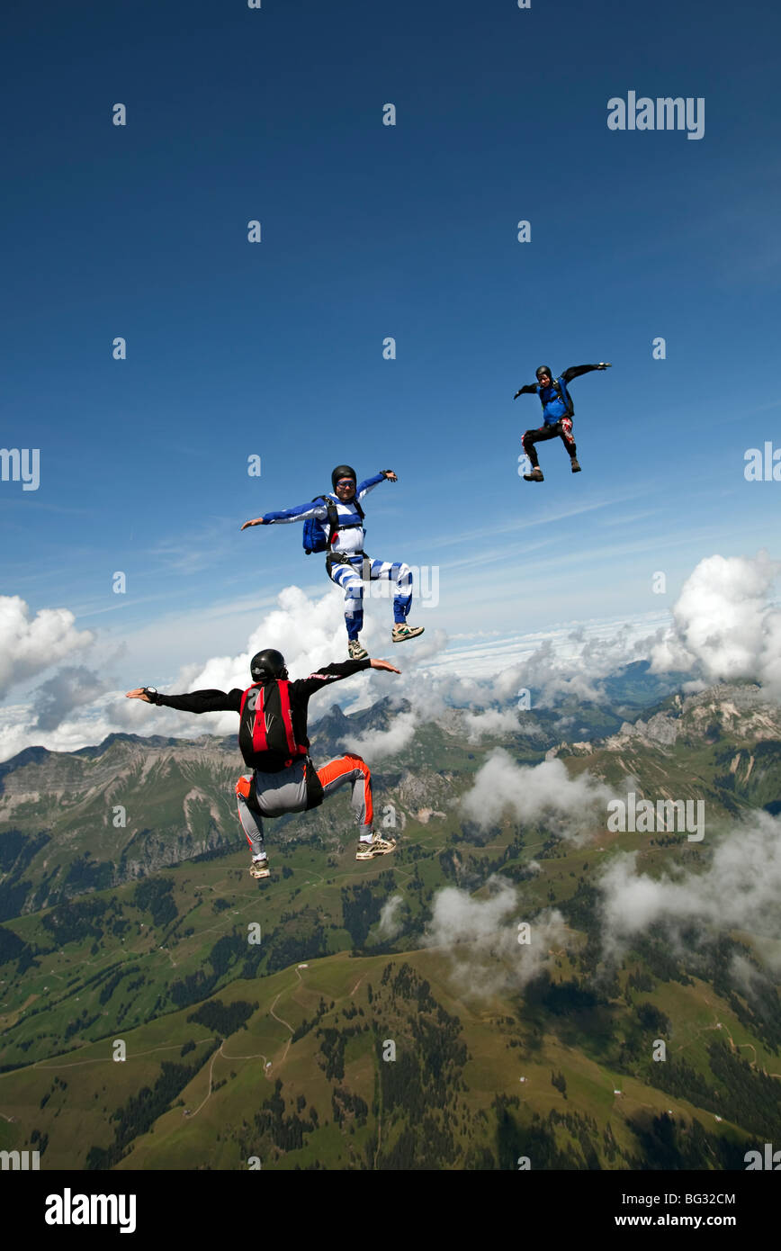 Team is flying around each other hi-res stock photography and images ...