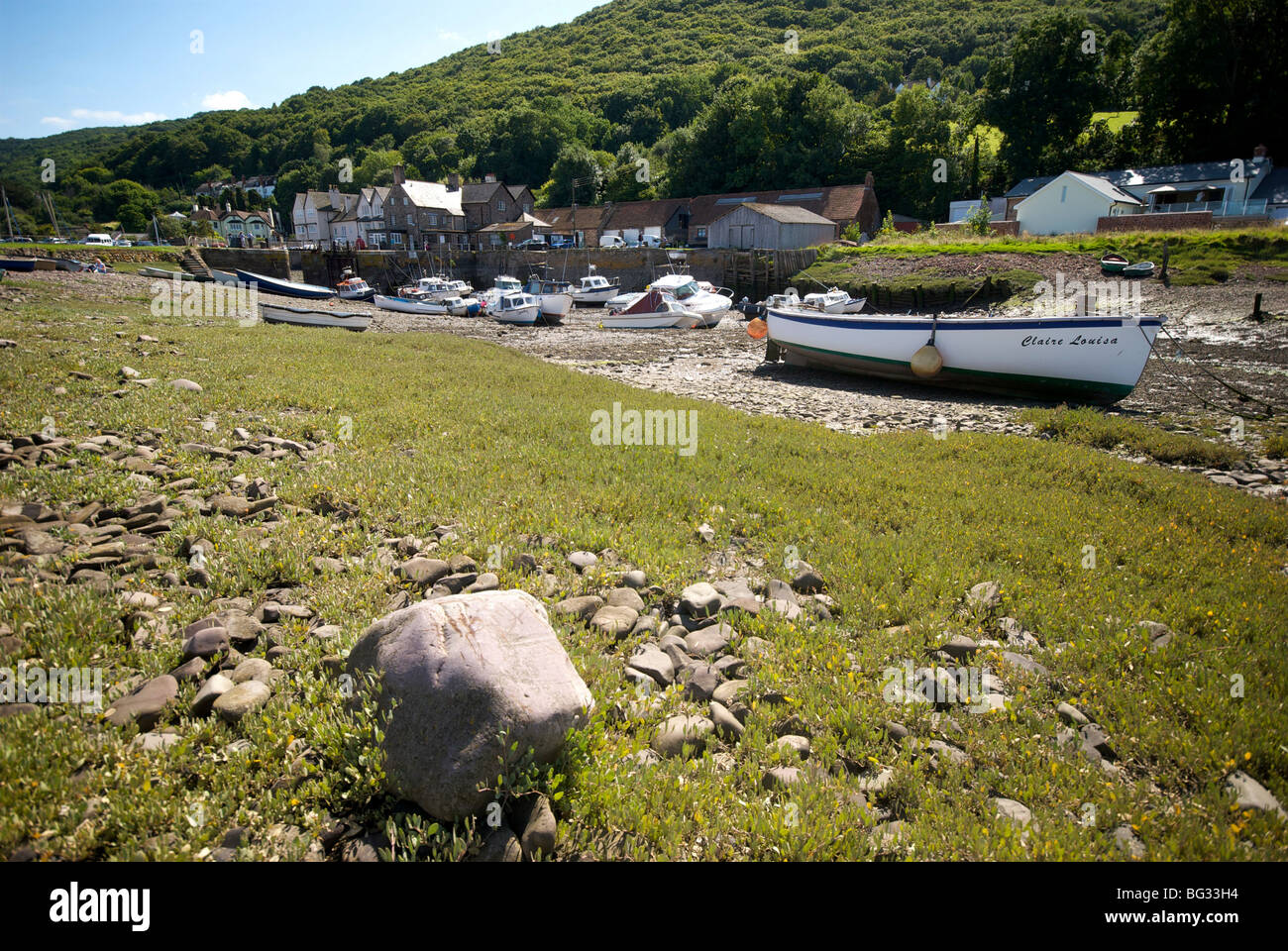 Porlock Weir Somerset Exmoor National Park Sea Lock Harbour Harbor ...