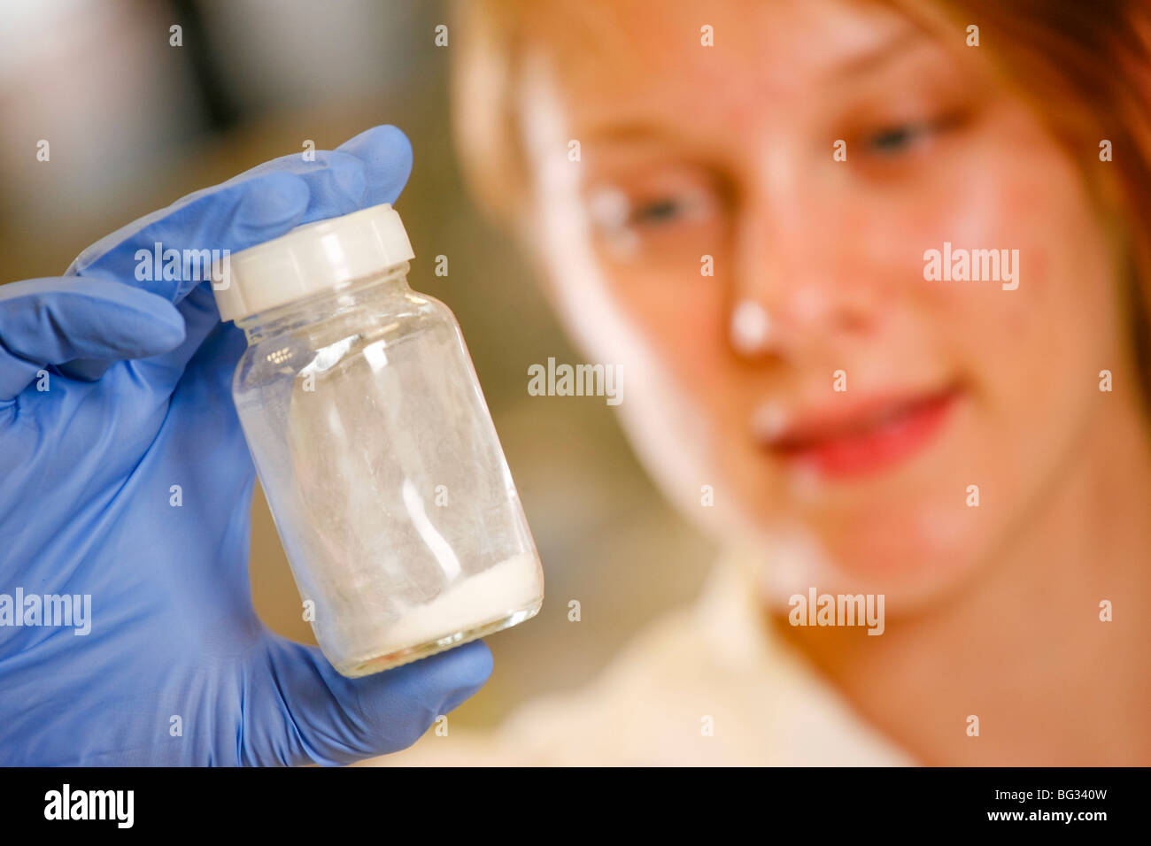 Female science research student at a university Stock Photo - Alamy