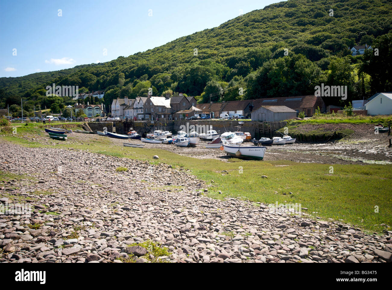 Porlock Weir Somerset Exmoor National Park Sea Lock Harbour Harbor ...