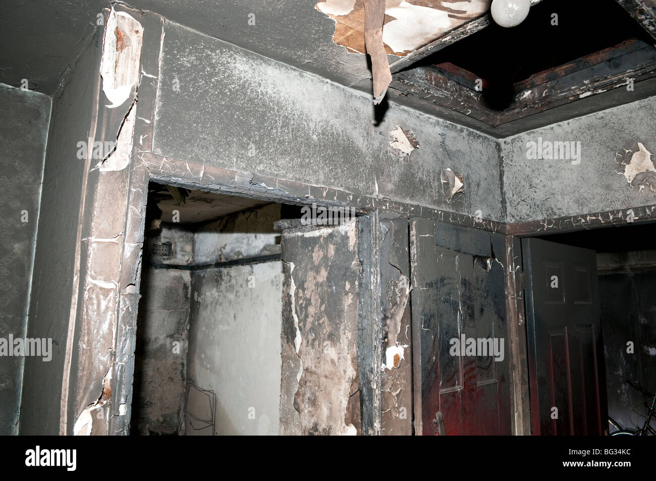 Fire damage bathroom hi-res stock photography and images - Alamy