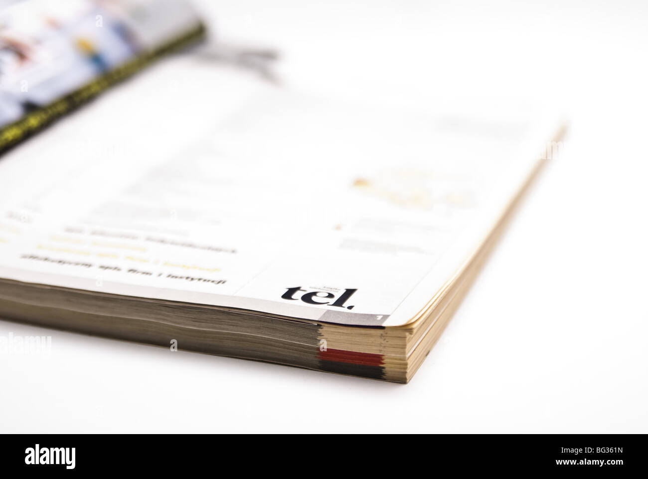 phone book isolated on white background Stock Photo - Alamy