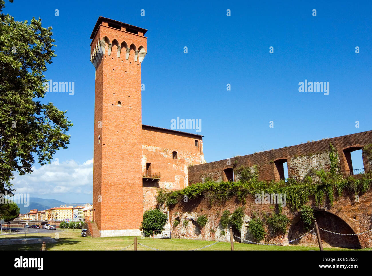 The Tower of the Citadel, Pisa, Tuscany, Italy, Europe Stock Photo - Alamy