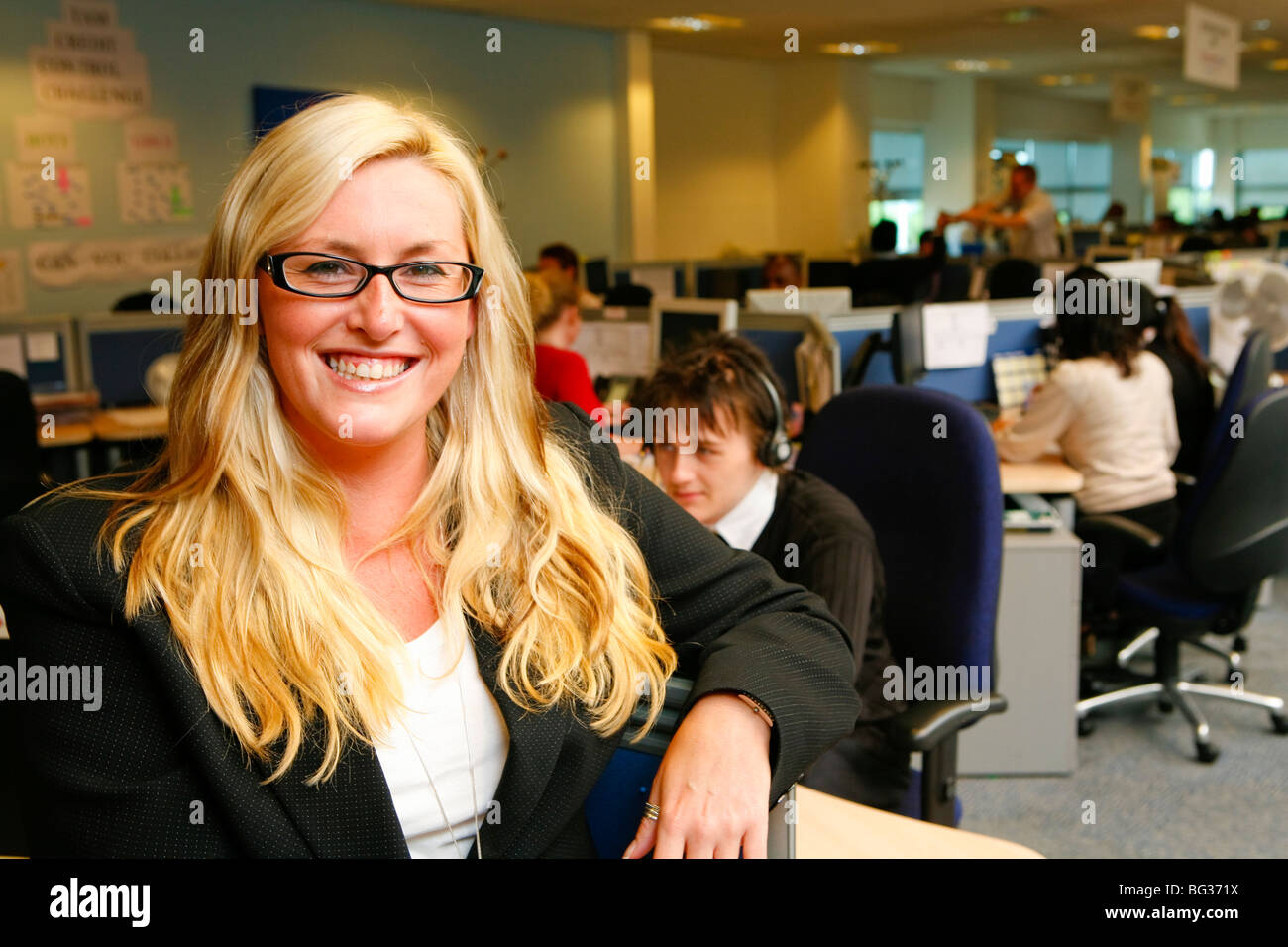 Call centre worker hi-res stock photography and images - Alamy