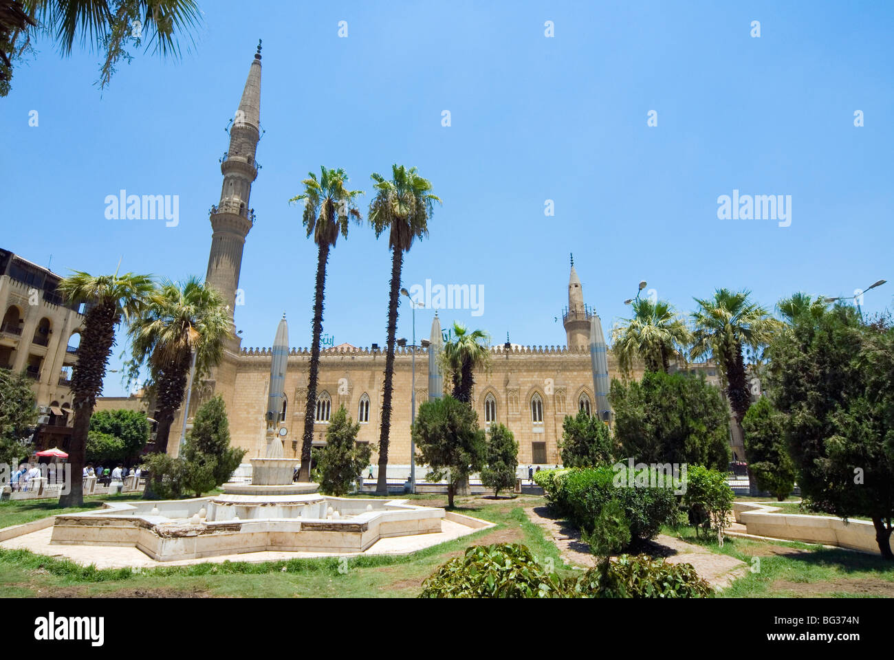 El Hussein Square and Mosque, Cairo, Egypt, North Africa, Africa Stock ...