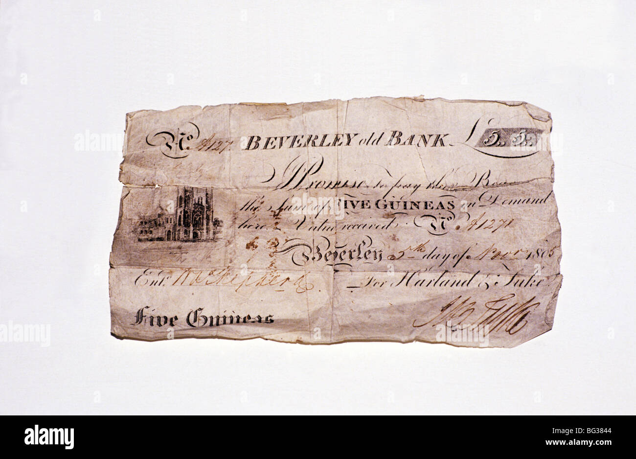Early english bank note hi-res stock photography and images - Alamy