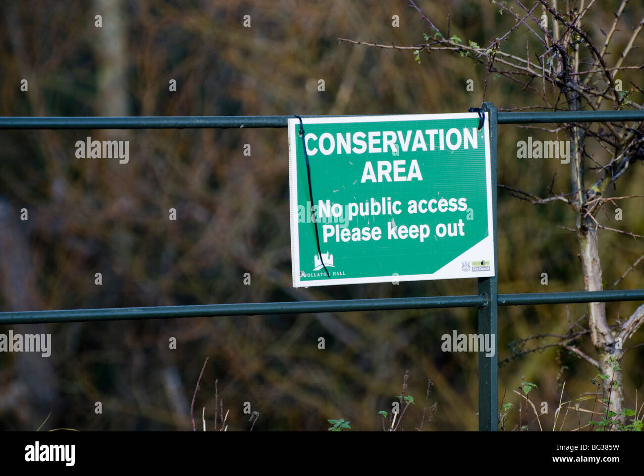 Conservation area sign hi-res stock photography and images - Alamy