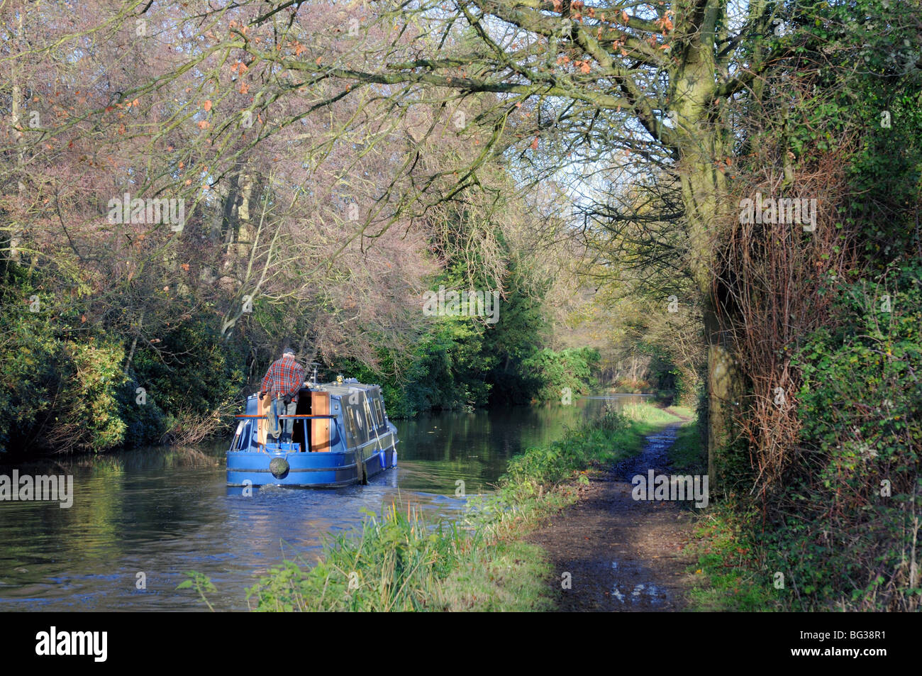 River Wey Navigation at Pyrford Surrey England Stock Photo - Alamy