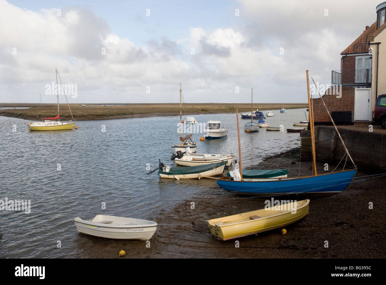 Wells Next The Sea harbour Norfolk England Stock Photo - Alamy