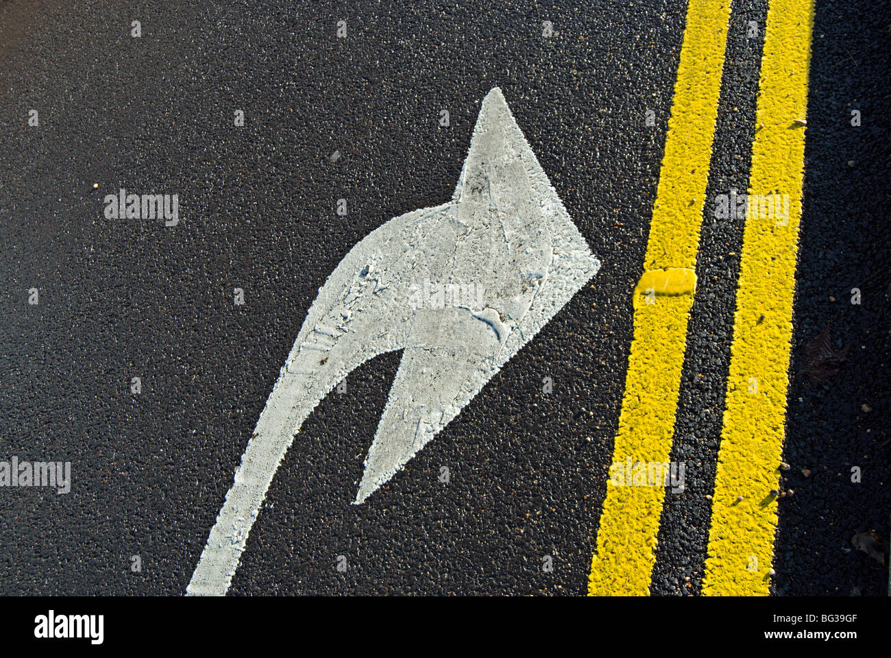 Road Marking Arrow High Resolution Stock Photography and Images - Alamy