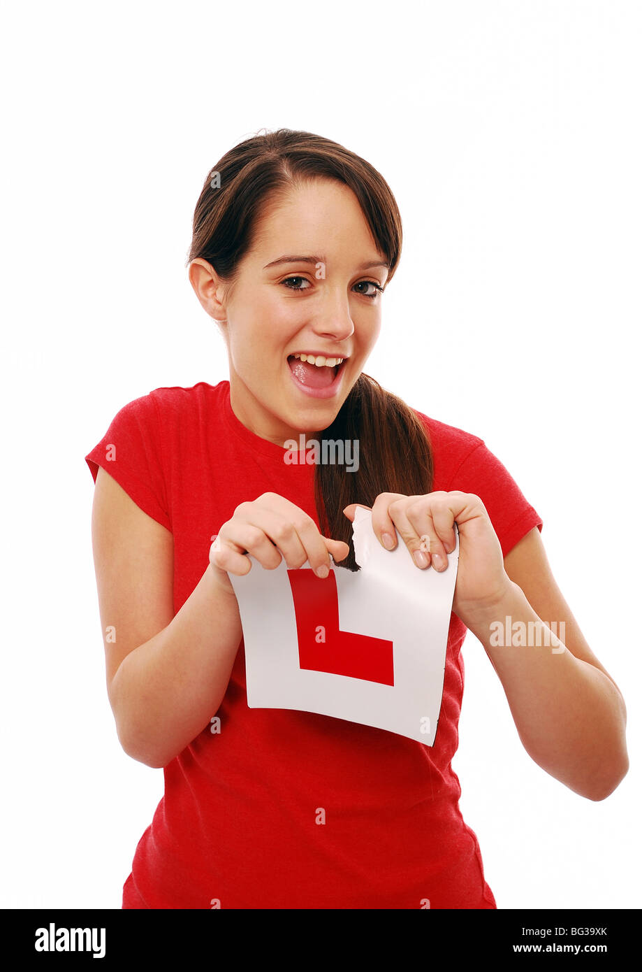 L plate cutout hi-res stock photography and images - Alamy