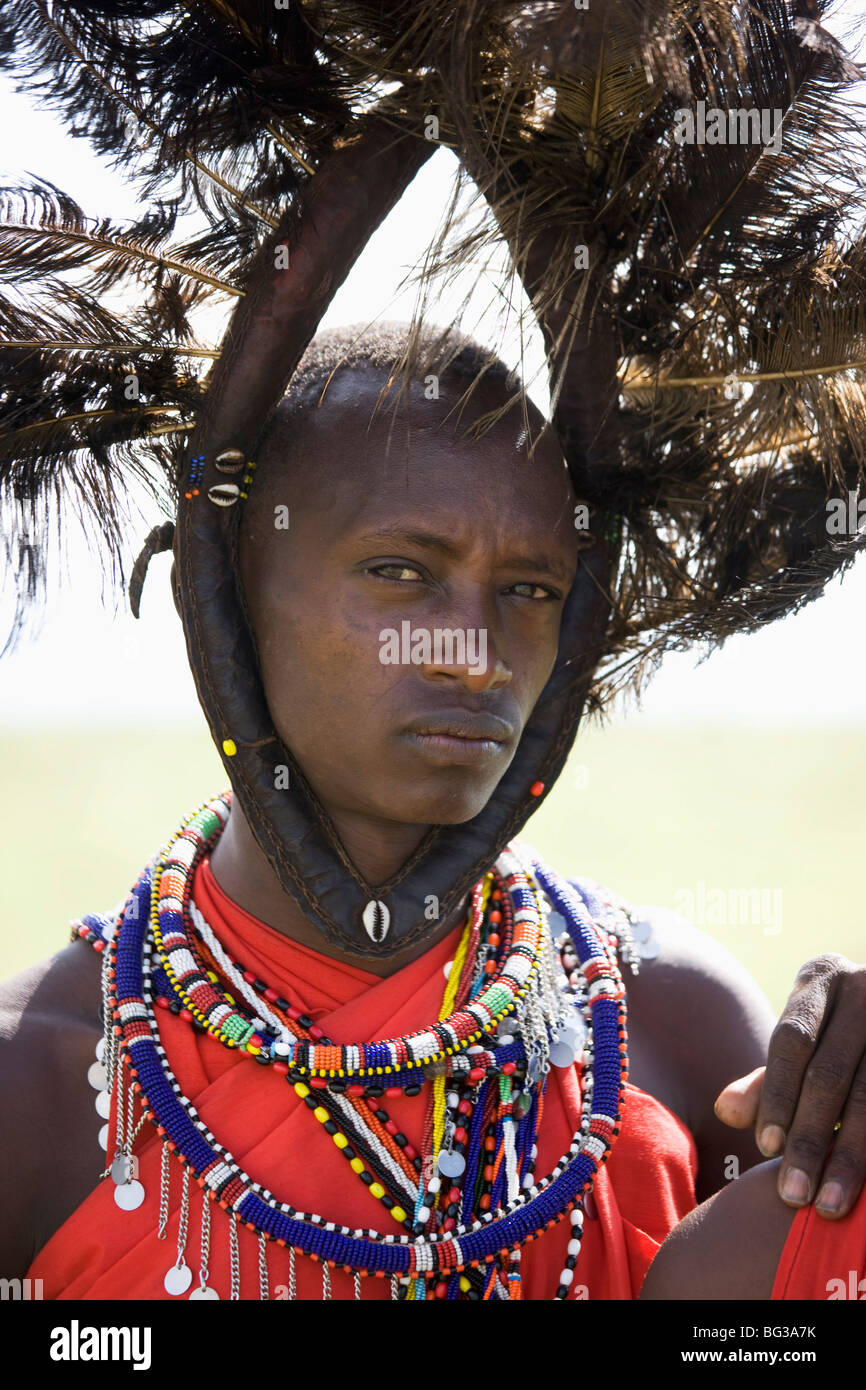 One masai warrior portrait hi-res stock photography and images - Alamy